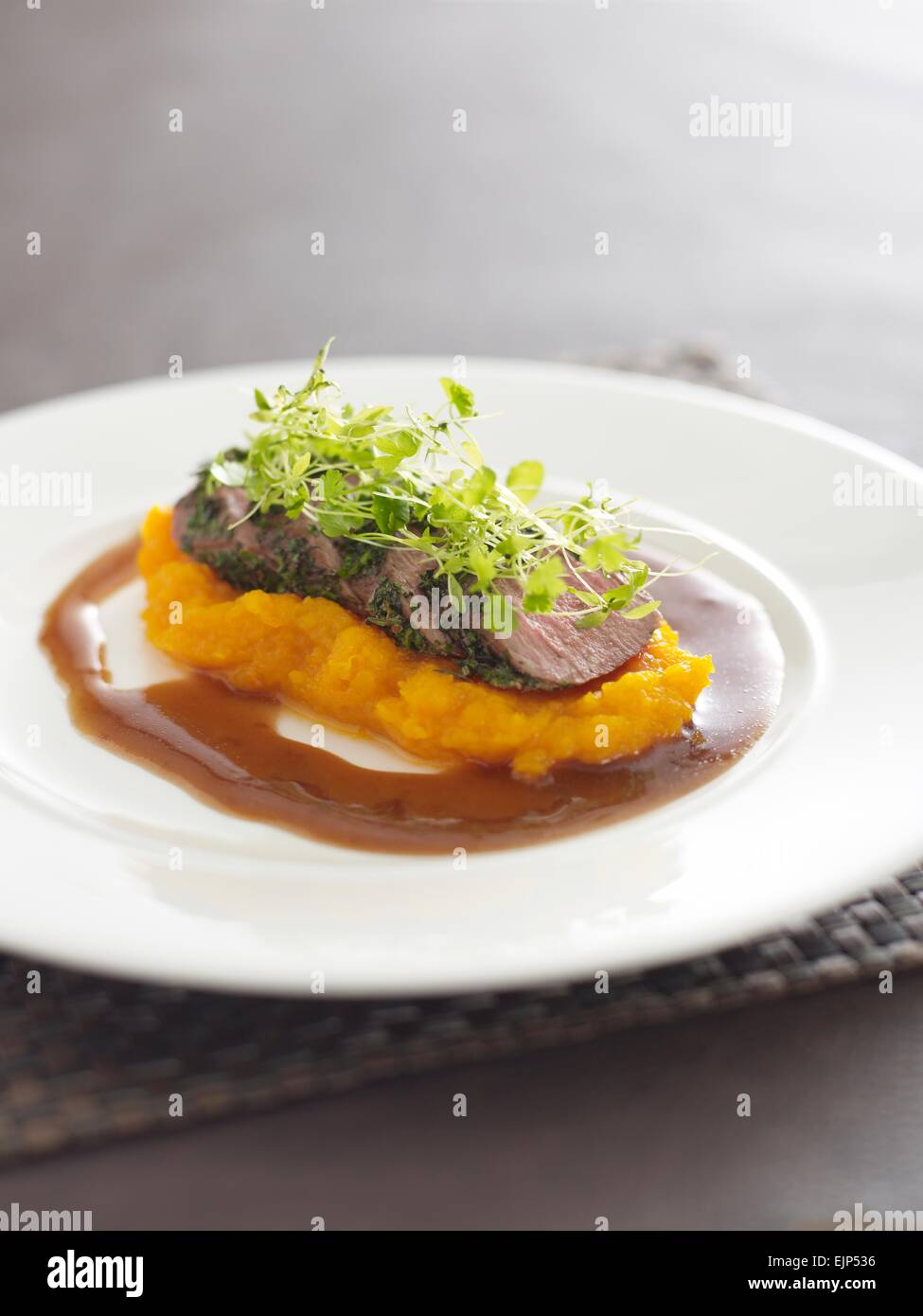 Rolled lamb with herbs hi-res stock photography and images - Alamy