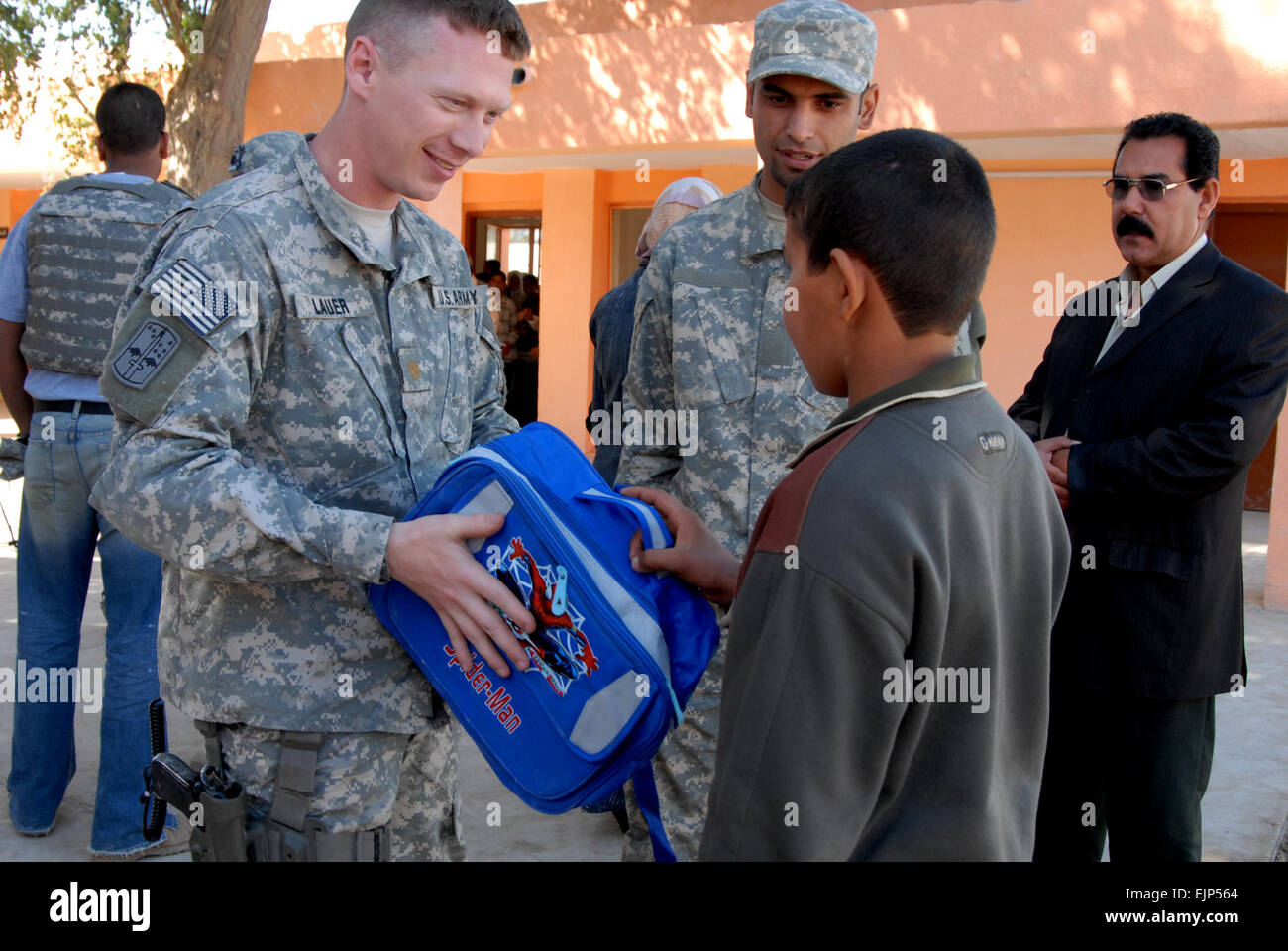 U.S. Army Maj. Ian Lauer of Echo Troop, 5th Cavalry Regiment, 172nd ...
