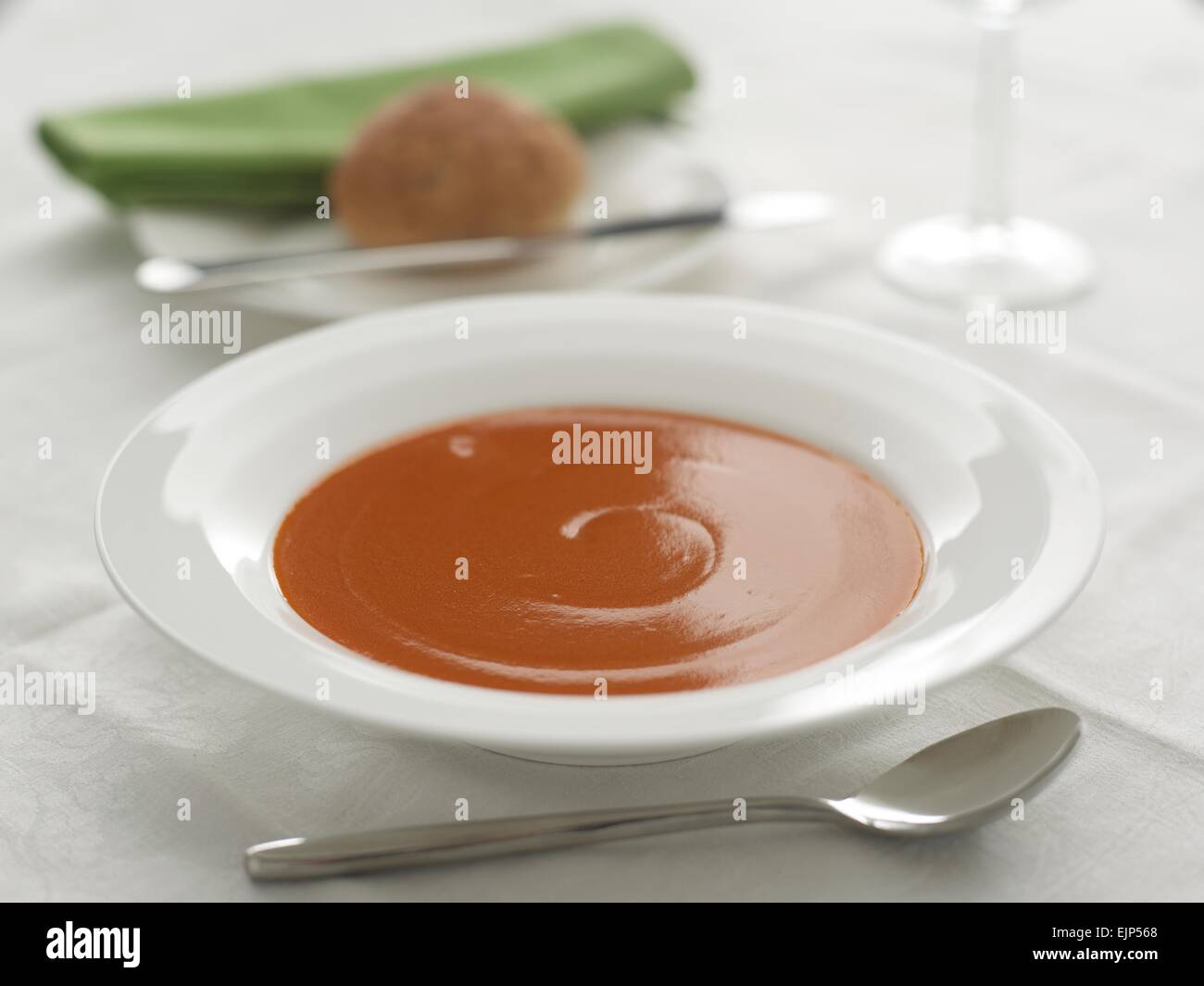 fine dining tomato soup Stock Photo - Alamy