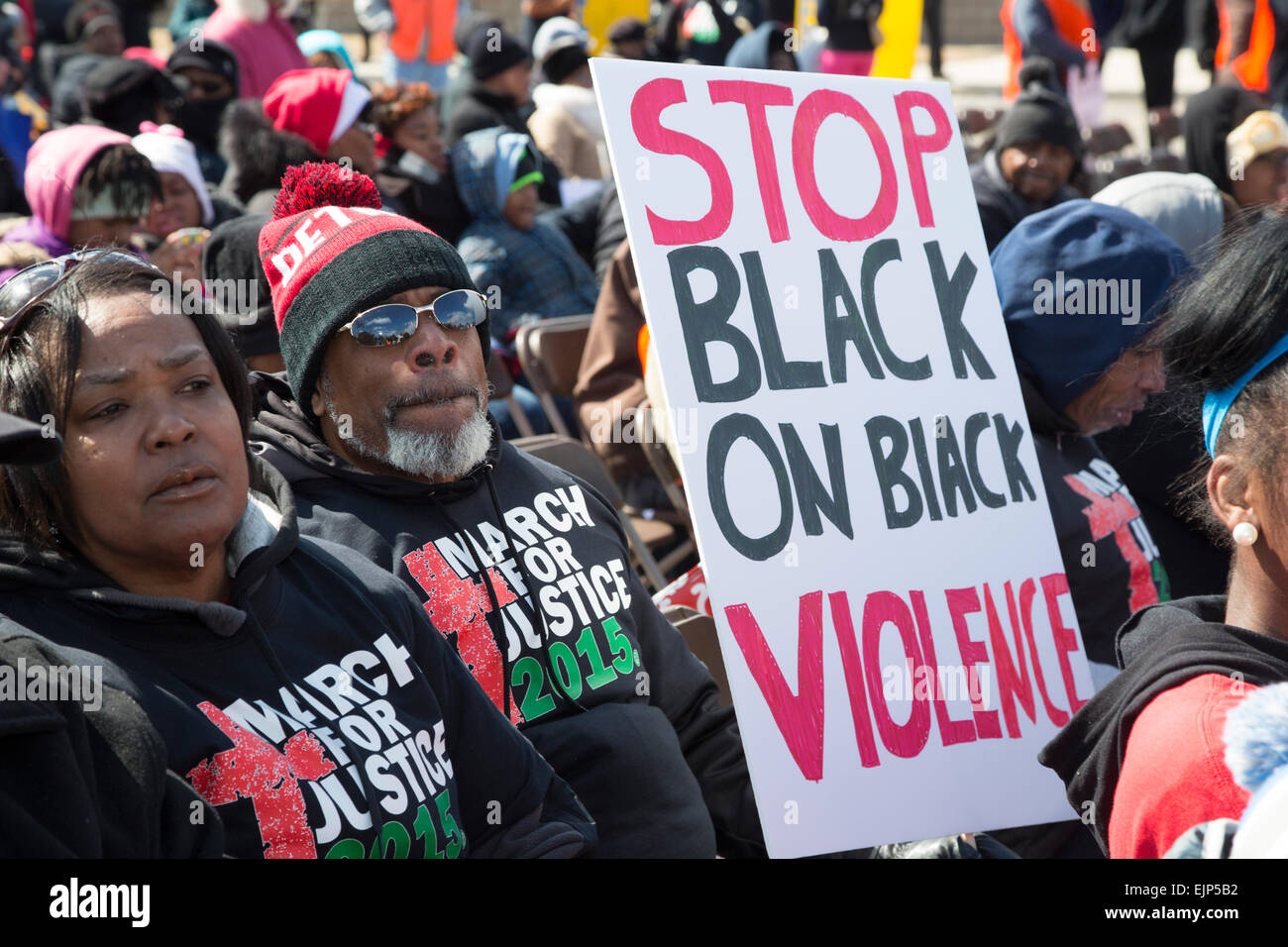 Detroit residents march for racial justice Stock Photo - Alamy