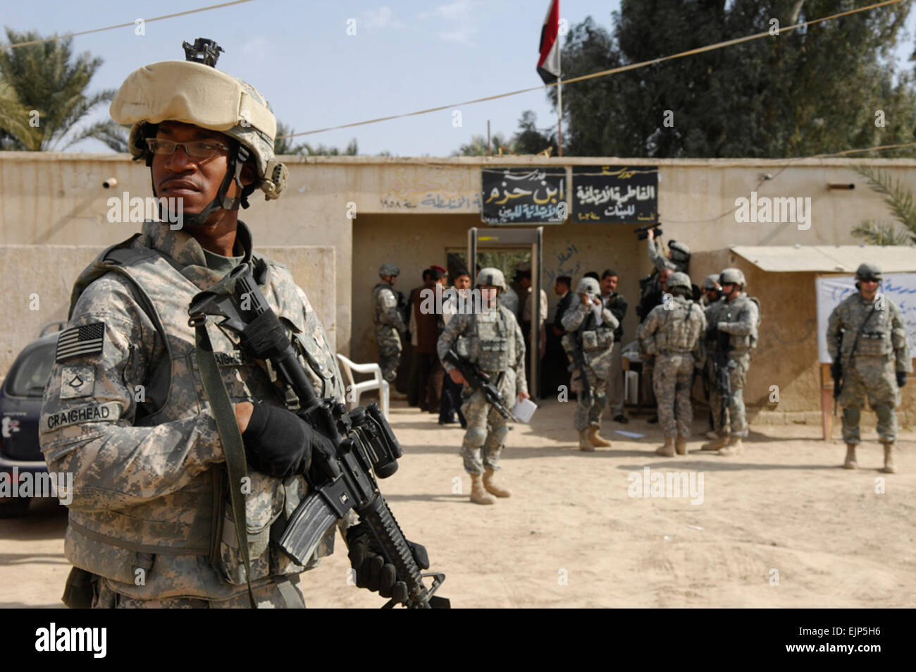 U.S. Army Pfc. Chris Craighead, from Chicago, Ill.,of the 2nd Battalion ...