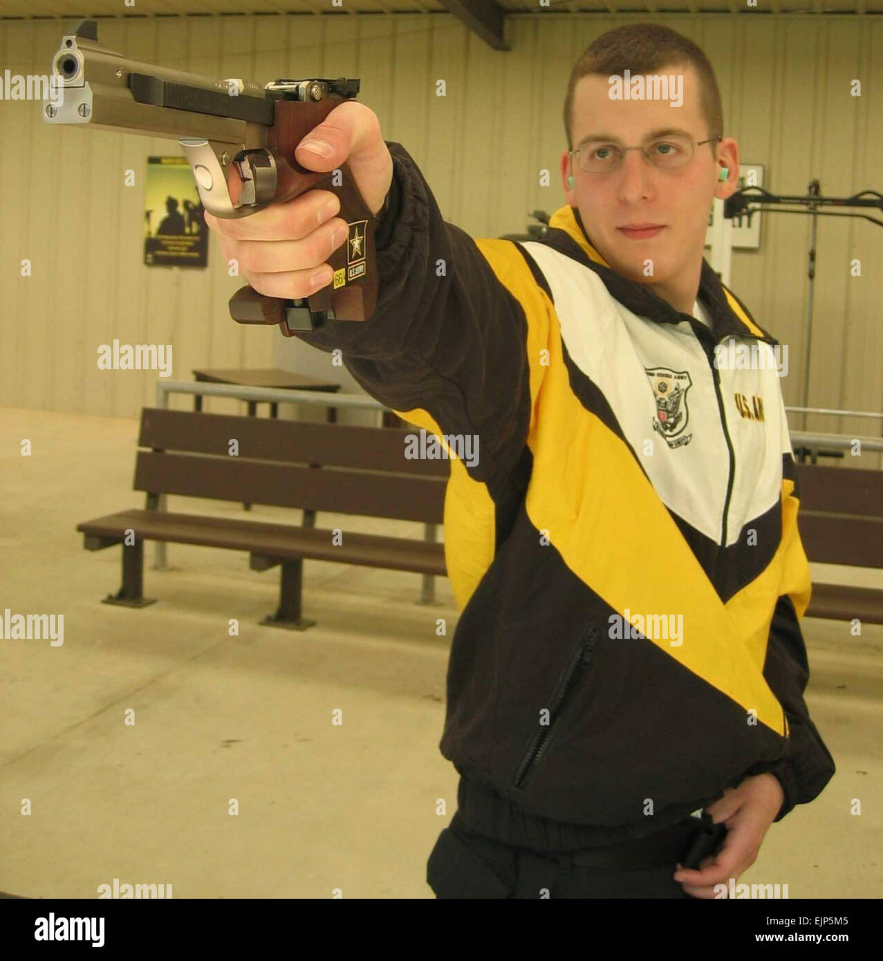 Pfc. Brad A. Balsley took first place at the USA Shooting Three-Times ...