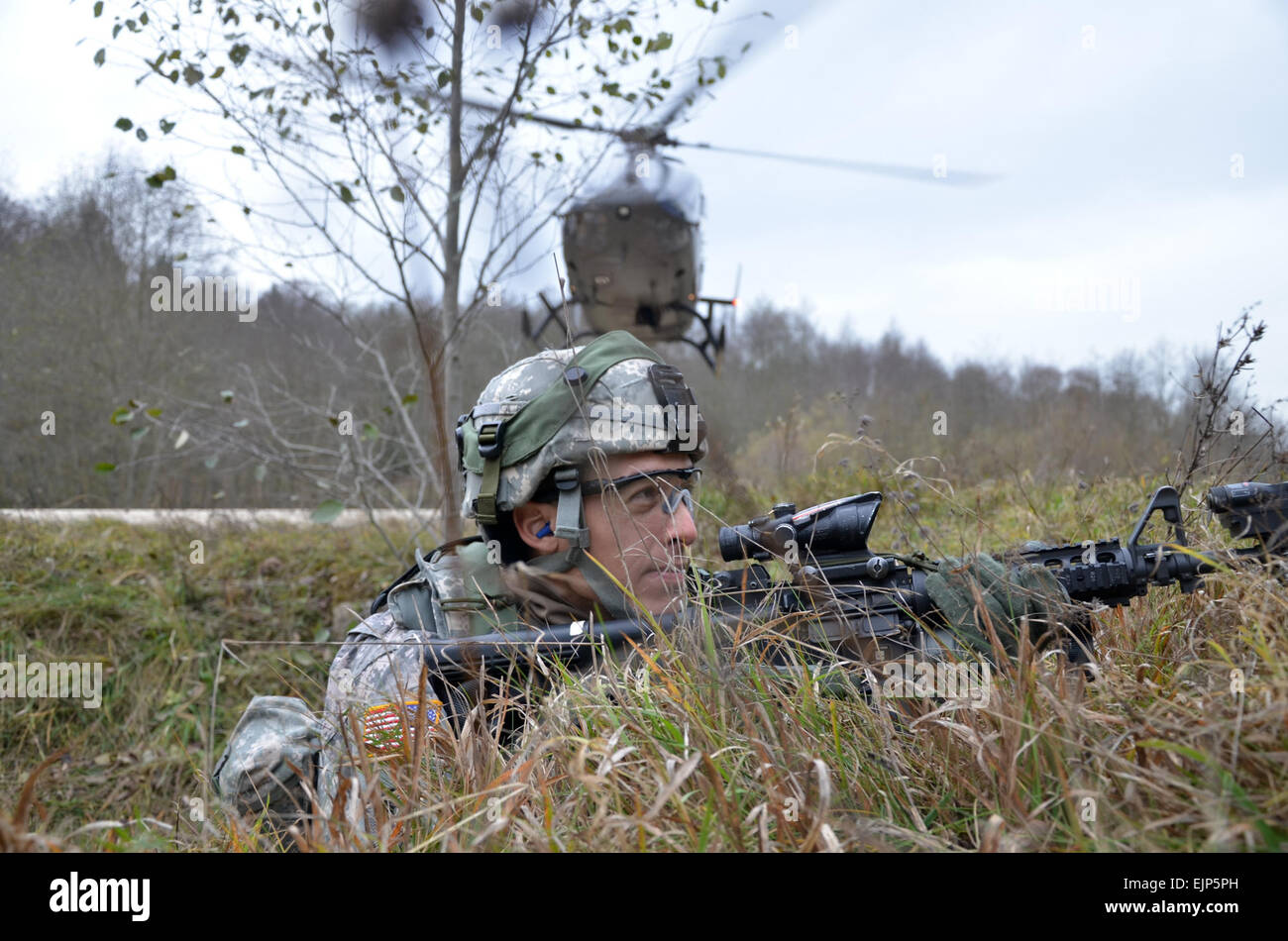 A U.S. Army Soldier from the 370th Engineer Company Sapper, pulls ...