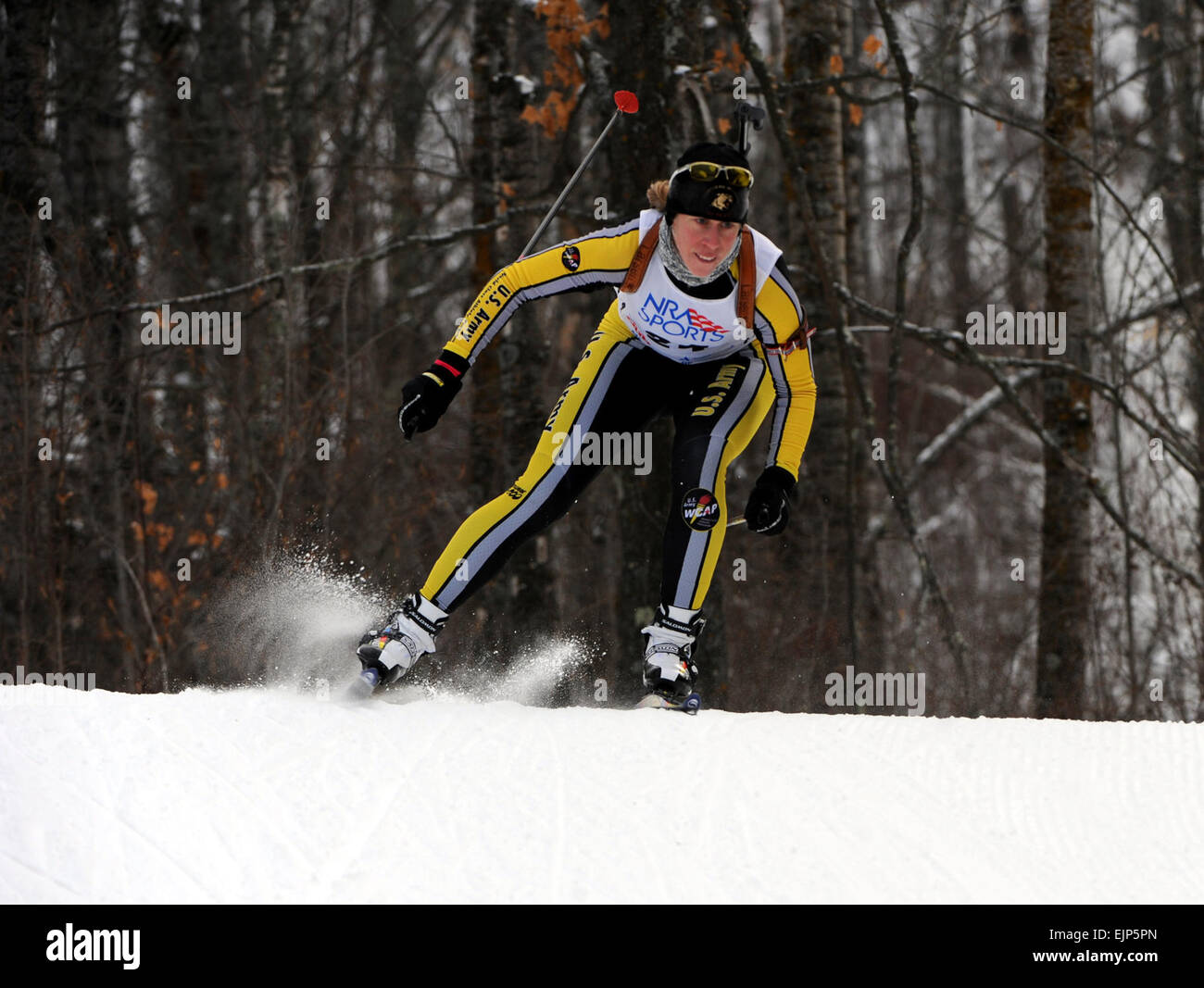 U.S. Army World Class Athlete Program biathlete, 1st Lt. Jennifer ...
