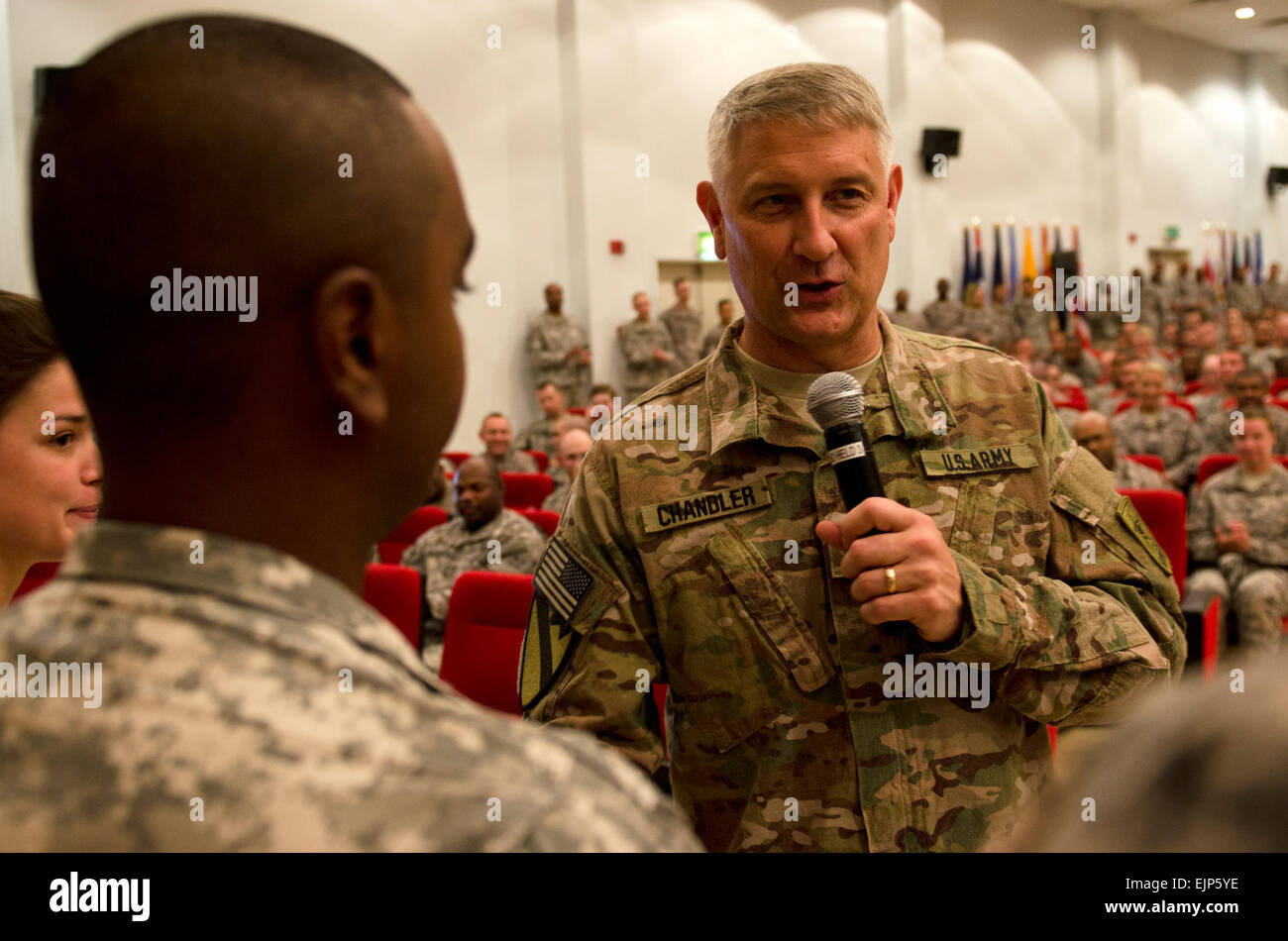 Sergeant Major of the Army, Raymond F. Chandler III, recognizes ...