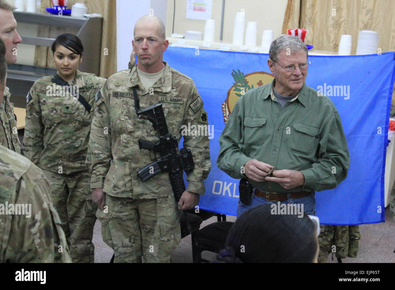 Army Private First Class Christopher Roberts was promoted by Senator ...