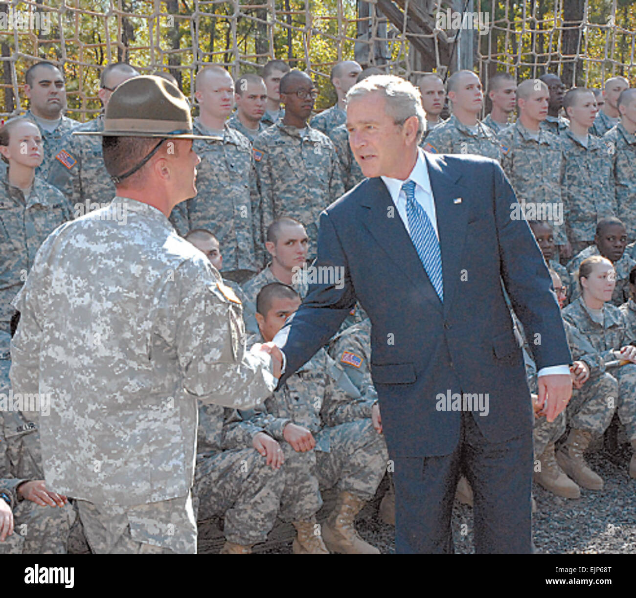 President George W. Bush paid a historic visit to Fort Jackson Nov 2 ...