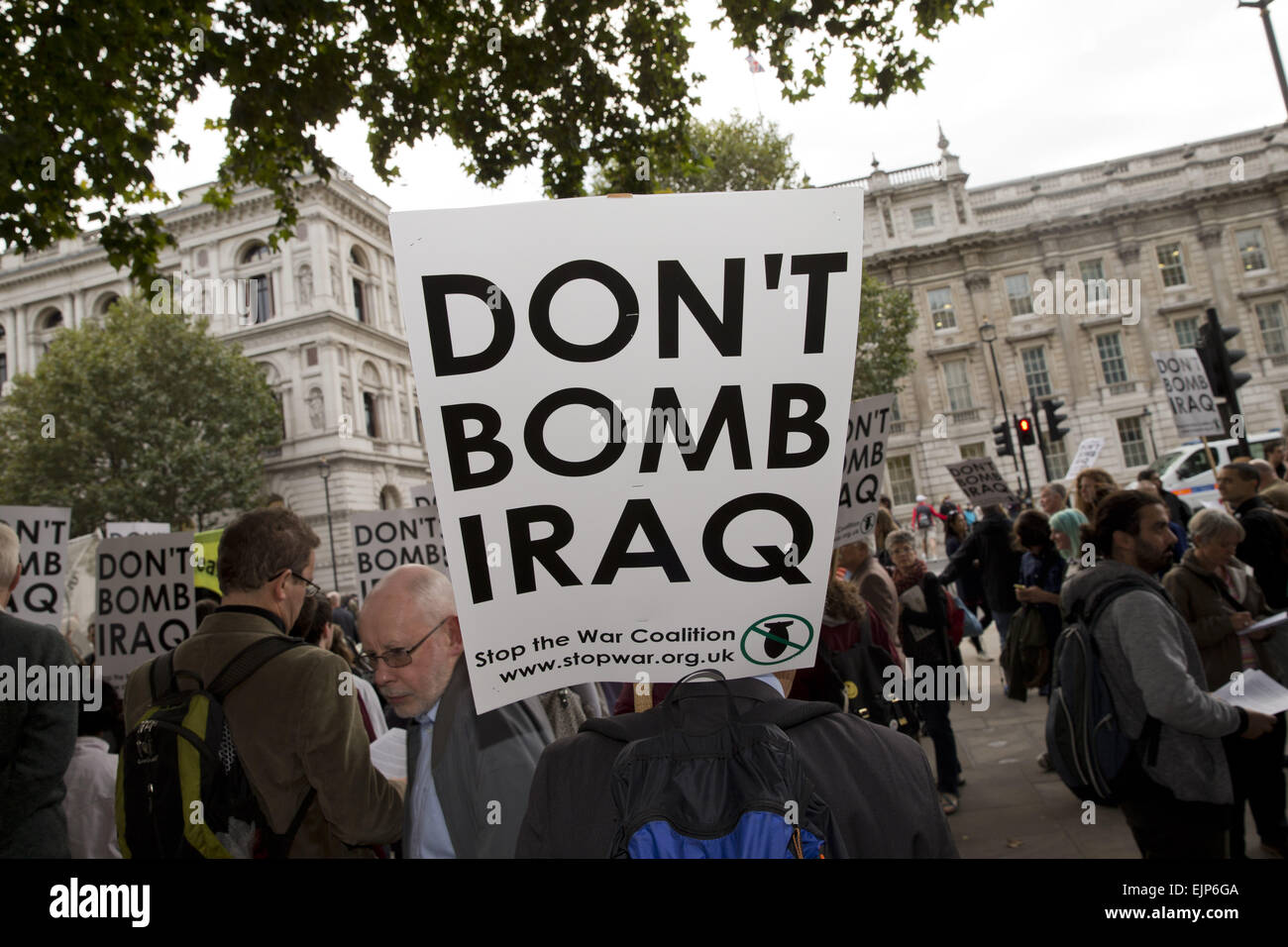 Don't Bomb Iraq' protest in Whitehall Featuring: View Where: London ...