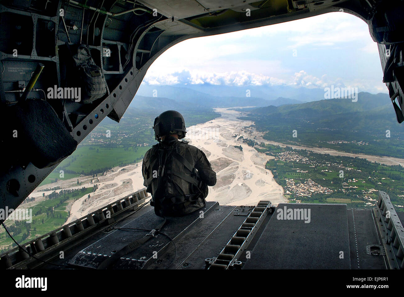 U.S. Army Sgt. Paul Gilman, crew chief with B Co., Task Force ...