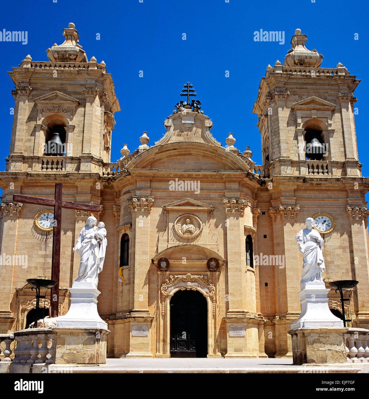 The Church of St. Peter and St. Paul Zaghra Village Gozo Stock Photo ...