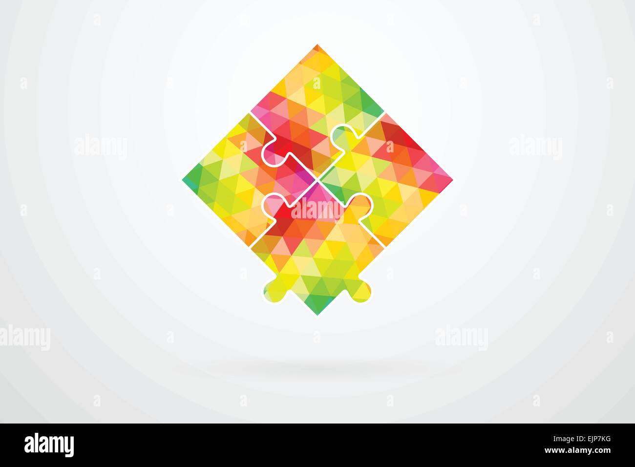 Color Palette Jigsaw Puzzle Pieces Vector Stock Vector Image & Art - Alamy