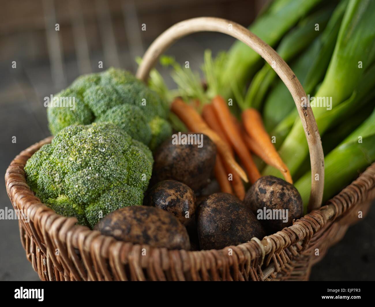 basket of fresh Vegetables Stock Photo - Alamy