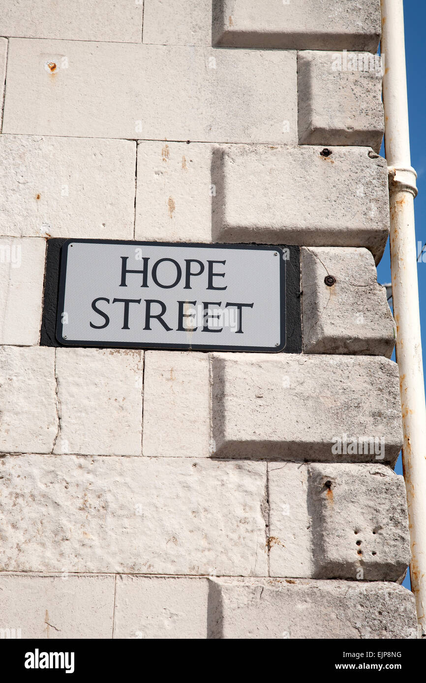 Hope Street Sign, England, UK Stock Photo - Alamy
