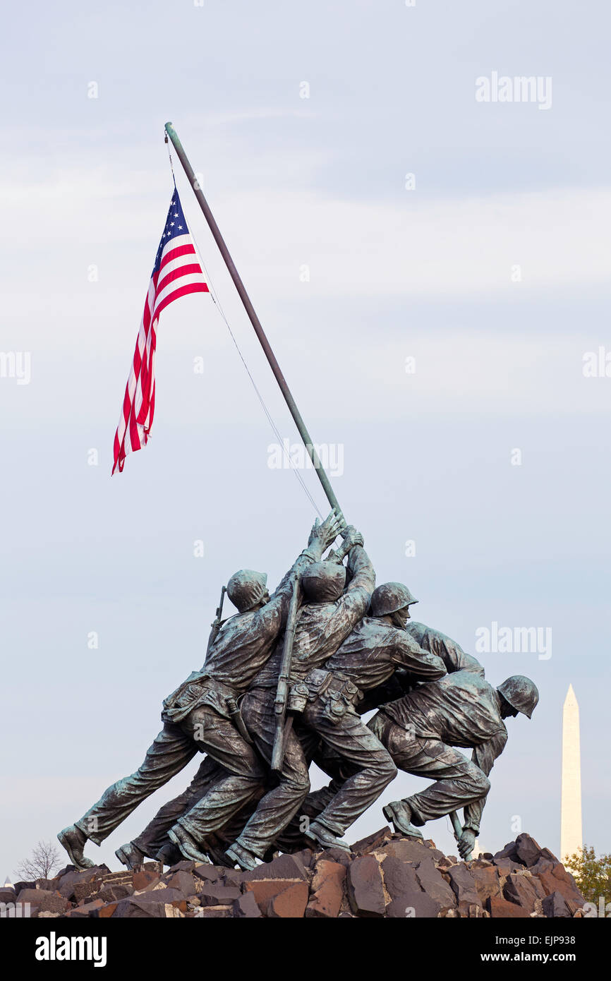 Statue of Iwo Jima U S Marine Corps Memorial, Arlington National ...