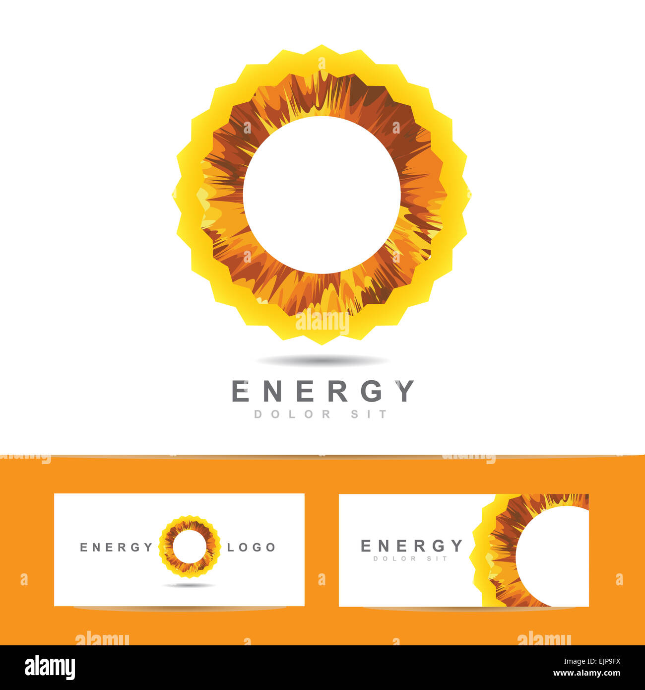 Logo vector design of solar energy symbol Stock Photo - Alamy