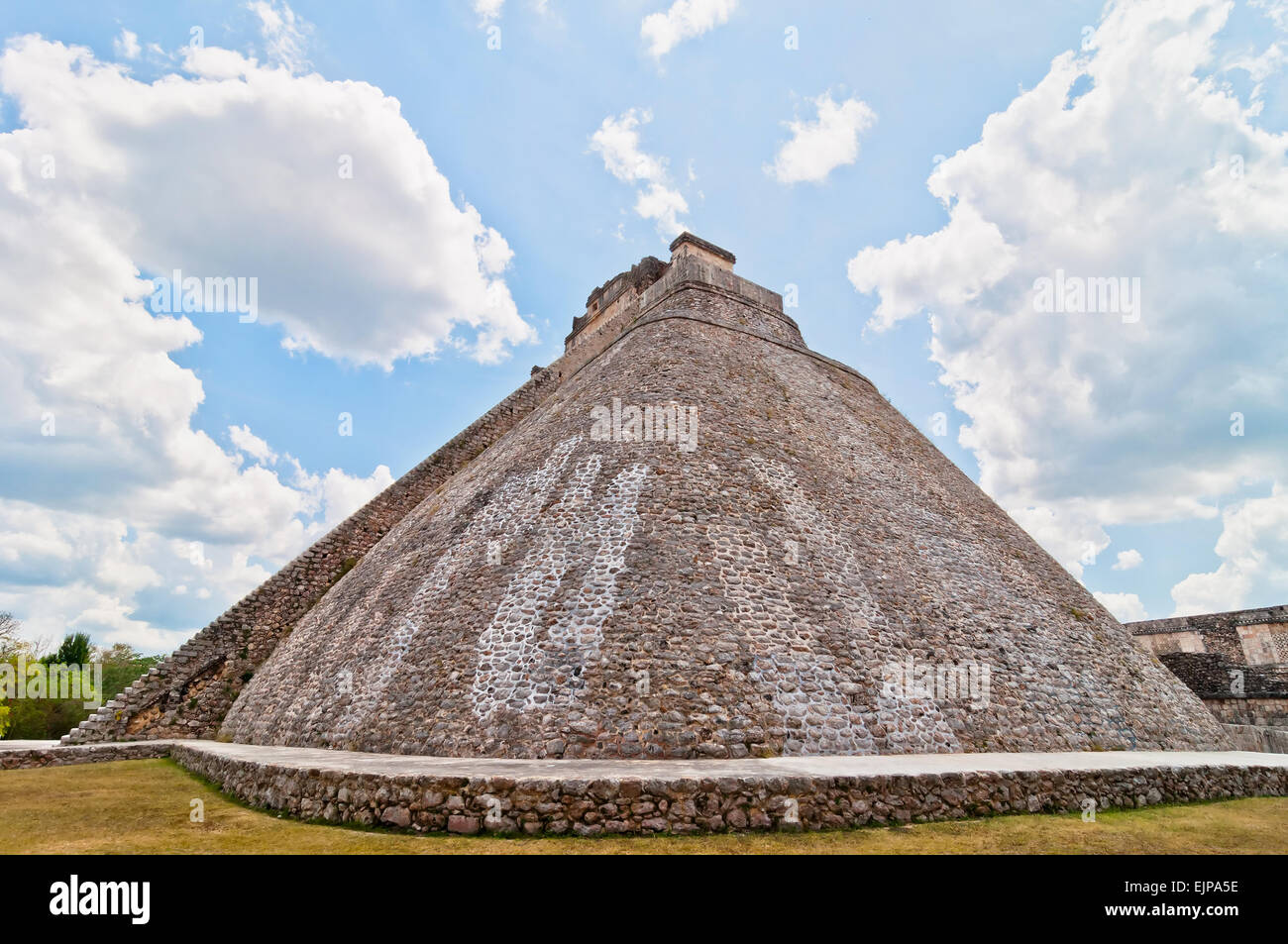 The Pyramid of the Magician is the central structure in the Maya ruin ...
