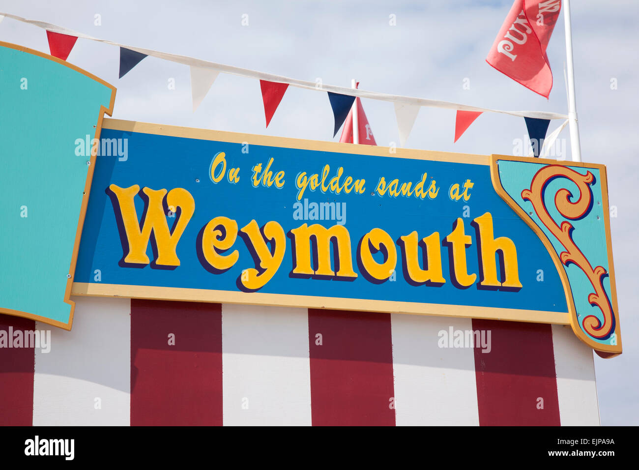 Punch and Judy Show Sign, Weymouth, Dorset, England, UK Stock Photo - Alamy