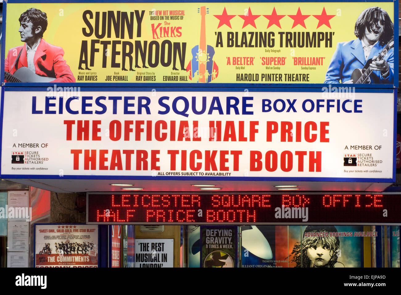 Leicester Square Box Office London England Stock Photo - Alamy