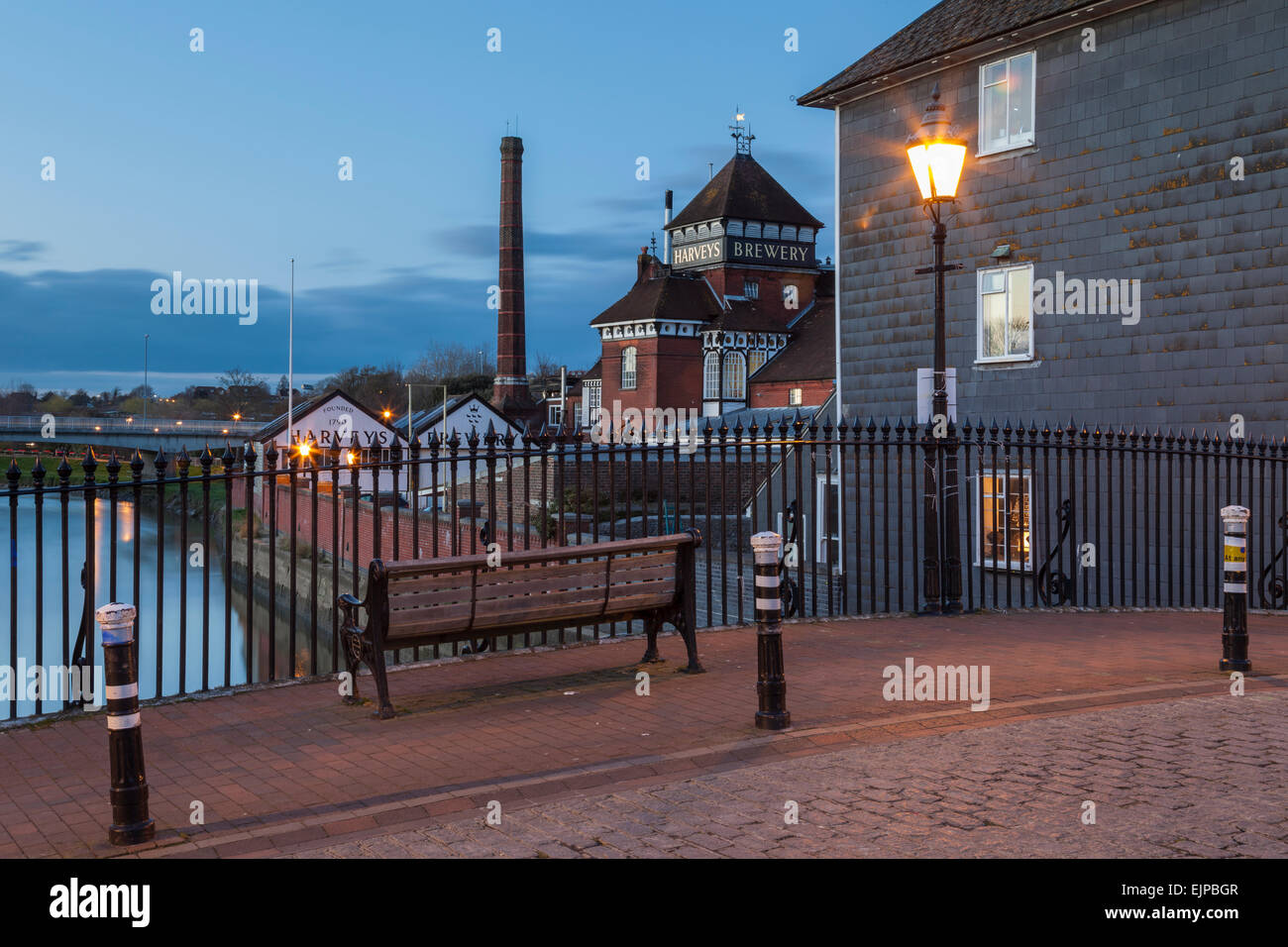 Evening on Cliffe High Street in Lewes, England Stock Photo - Alamy