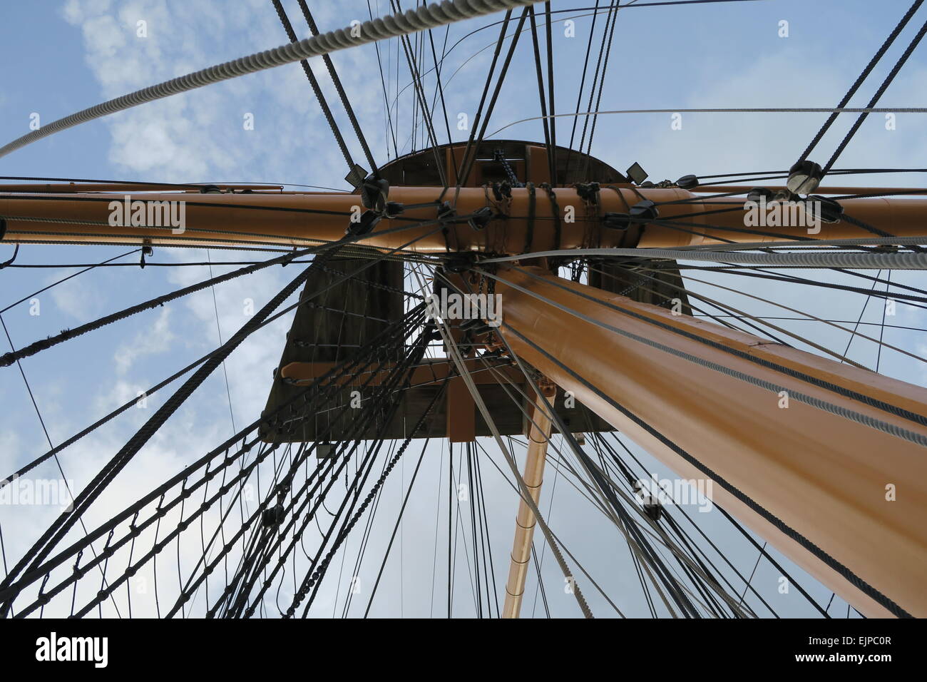 Mast rigging on the hms warrior hi-res stock photography and images - Alamy