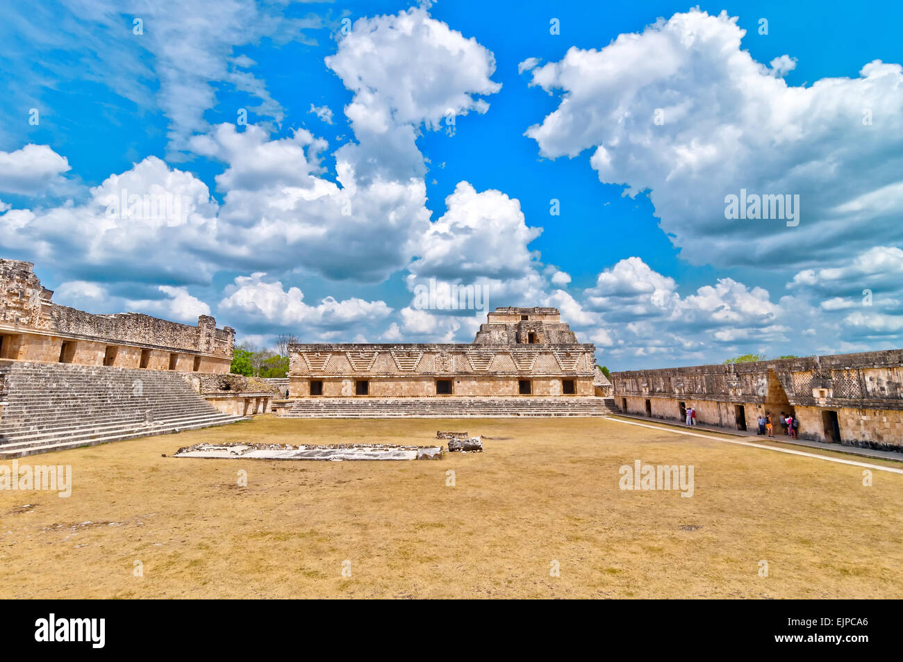 Maya ruin complex of Uxmal, Mexico Stock Photo - Alamy