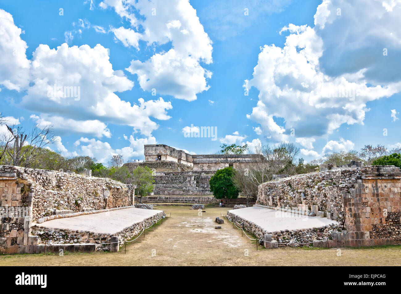 Maya ruin complex of Uxmal, Mexico Stock Photo - Alamy