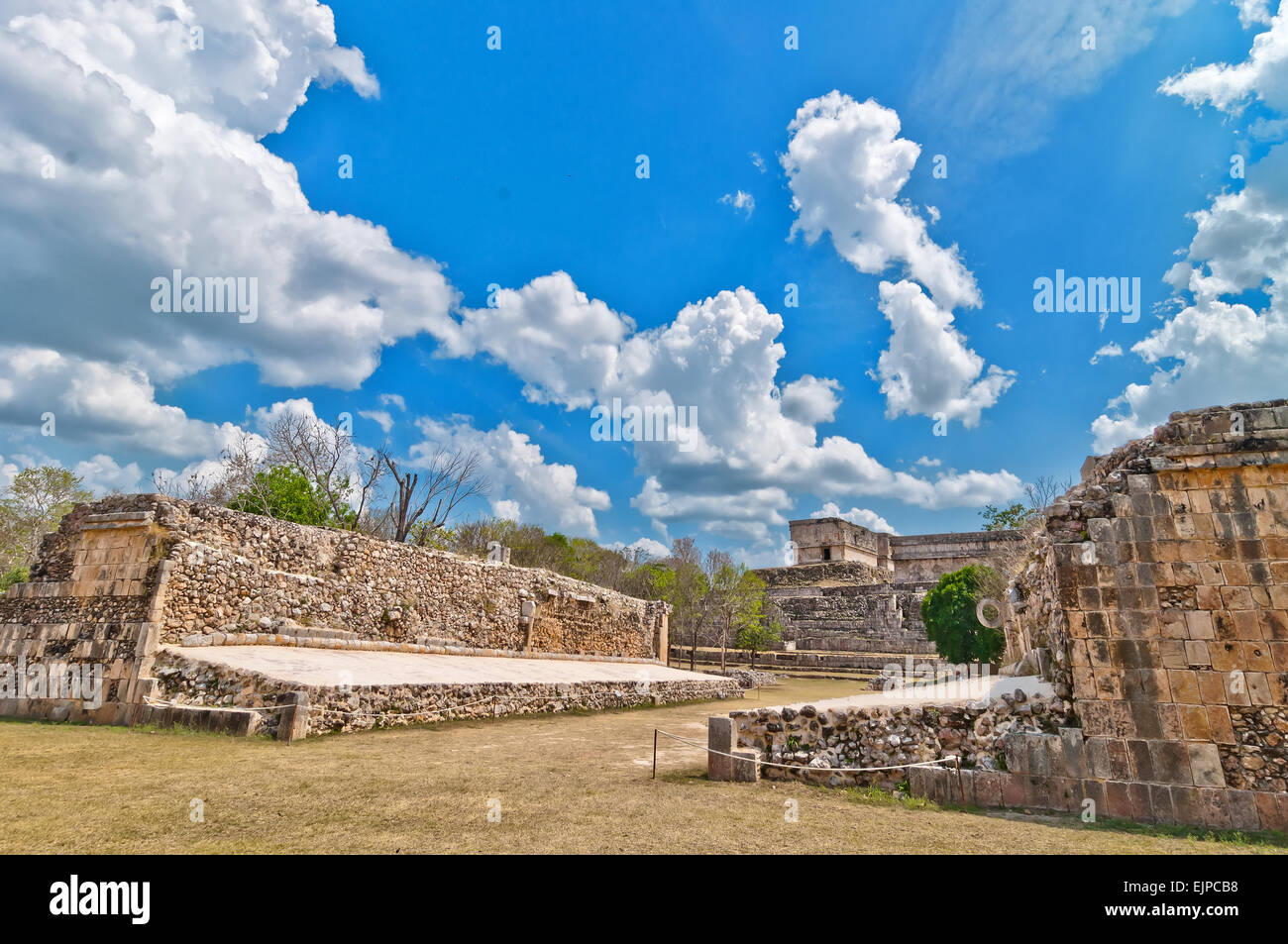 Maya ruin complex of Uxmal, Mexico Stock Photo - Alamy