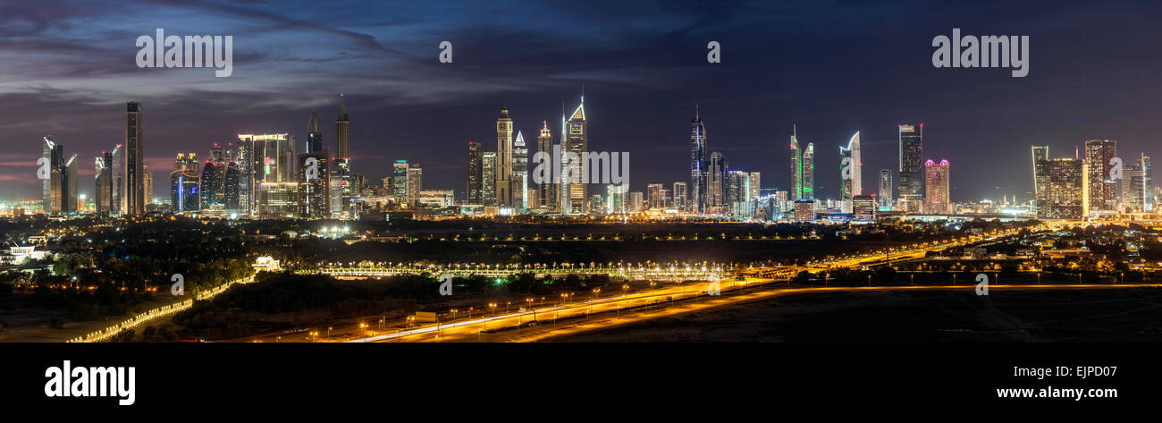Dubai skyline, Burj Khalifa, modern architecture and skyscrapers Stock ...