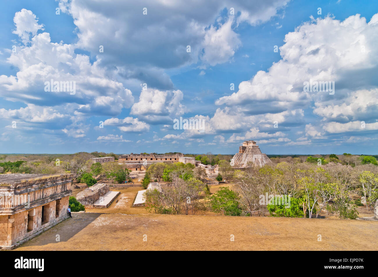 Maya ruin complex of Uxmal, Mexico Stock Photo - Alamy