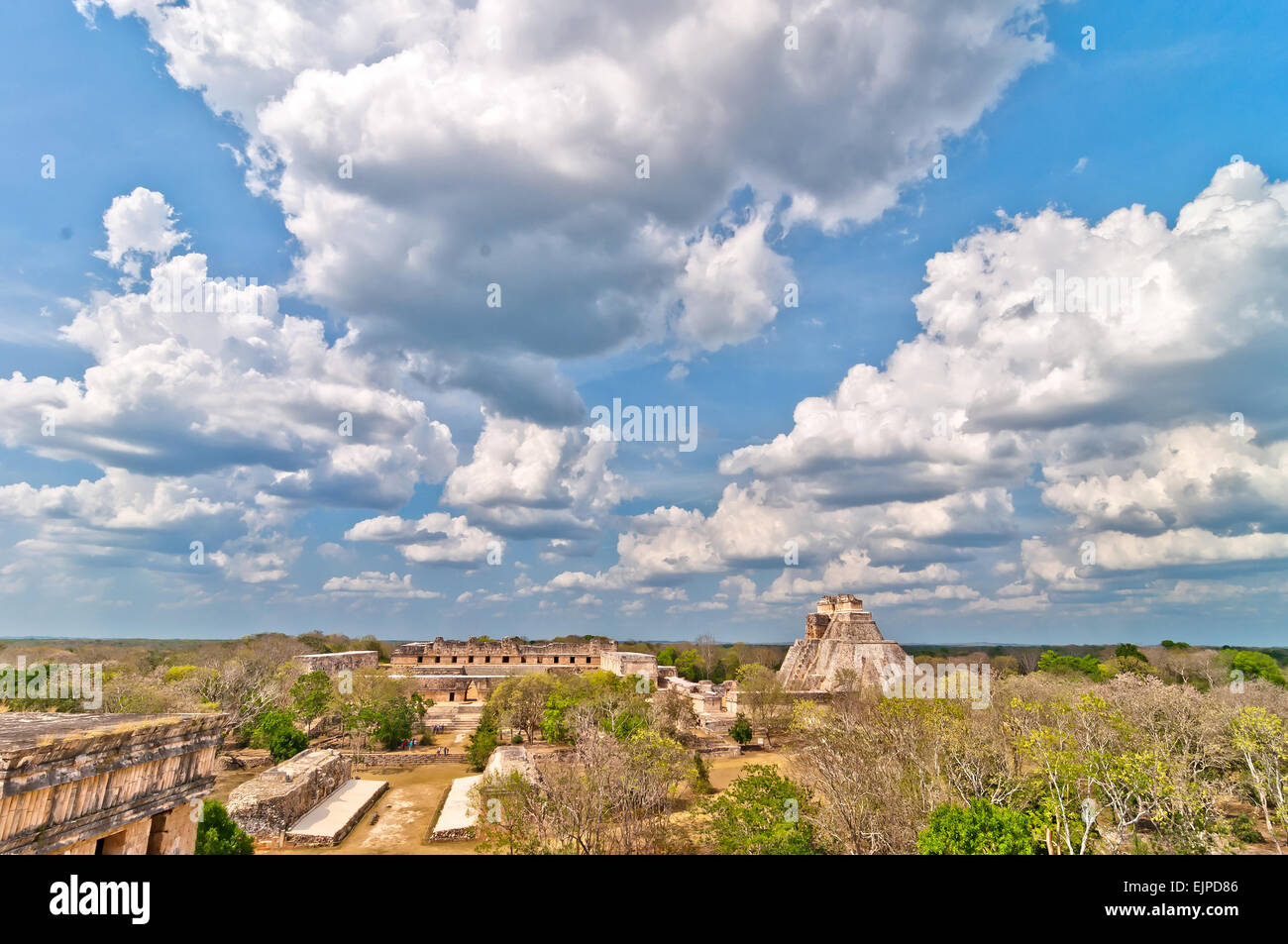 Maya ruin complex of Uxmal, Mexico Stock Photo - Alamy