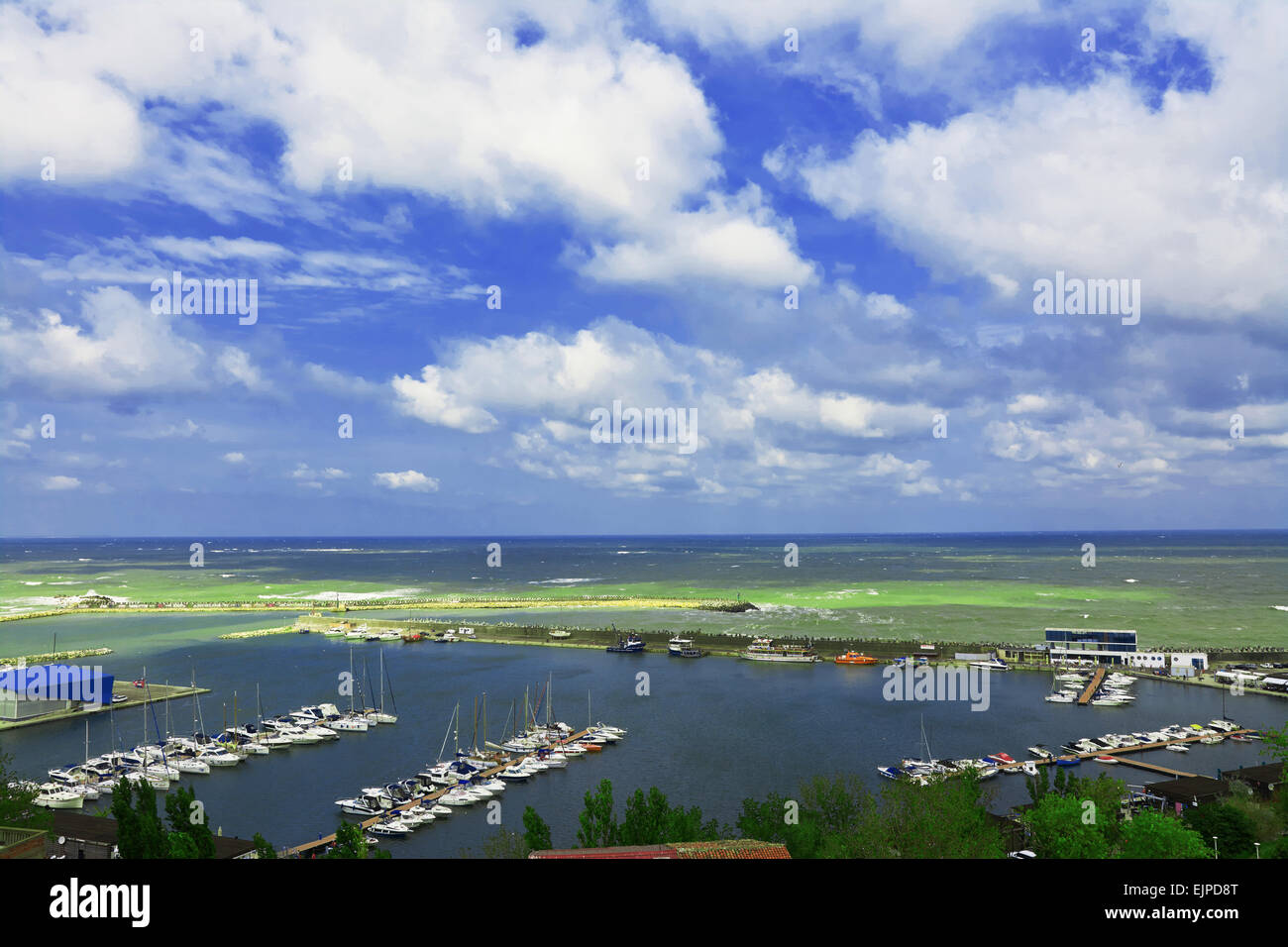 Aerial view of Constanta Marina, Romania Stock Photo - Alamy