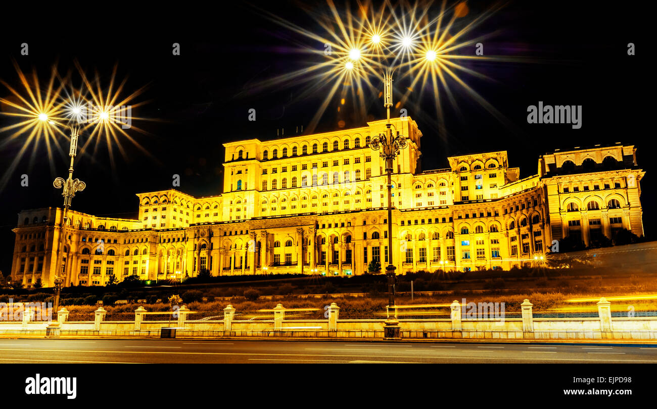 Parliament Palace, second largest building world wide, Bucharest ...