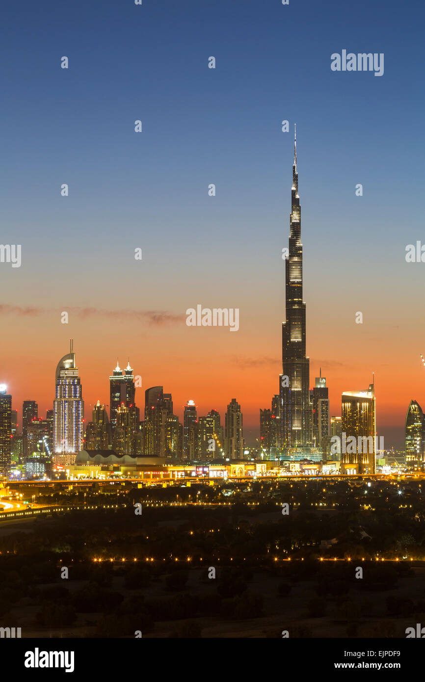 Dubai, United Arab Emirates, Burj Khalifa, modern architecture and ...
