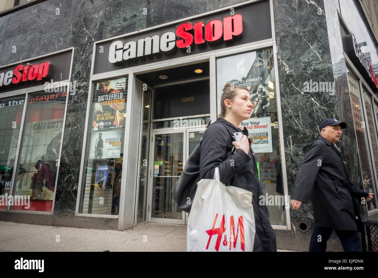 A Gamestop video game store in the Herald Square shopping district in ...