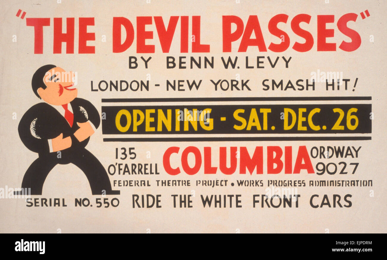 Theater posters by the Work Projects Administration (WPA) produced ...