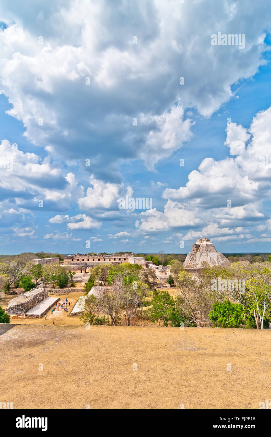 Maya ruin complex of Uxmal, Mexico Stock Photo - Alamy