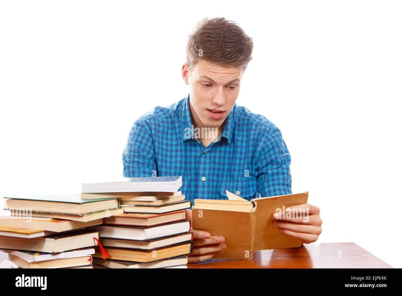 Studying school boy hi-res stock photography and images - Alamy