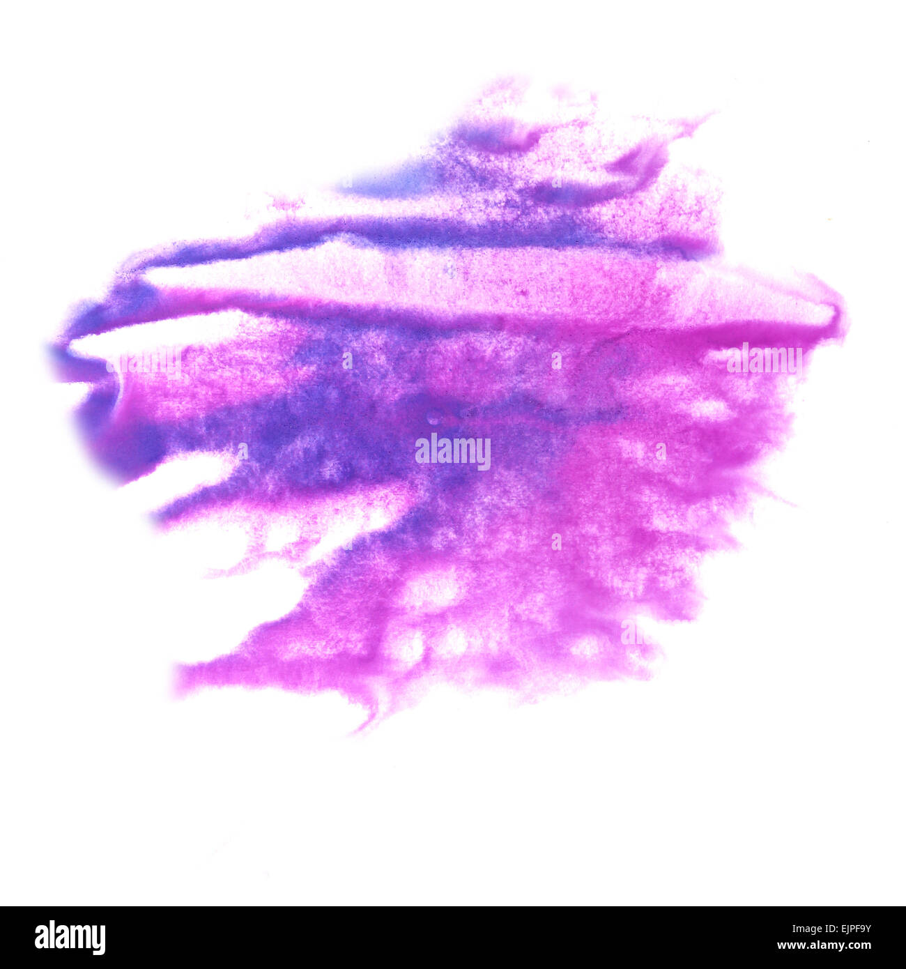 stain pink, purple with watercolour paint stroke watercolor isol Stock ...
