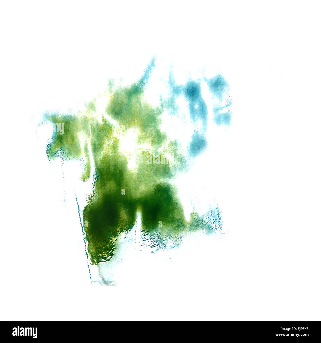stain blue,green with watercolour paint stroke watercolor isolat Stock ...