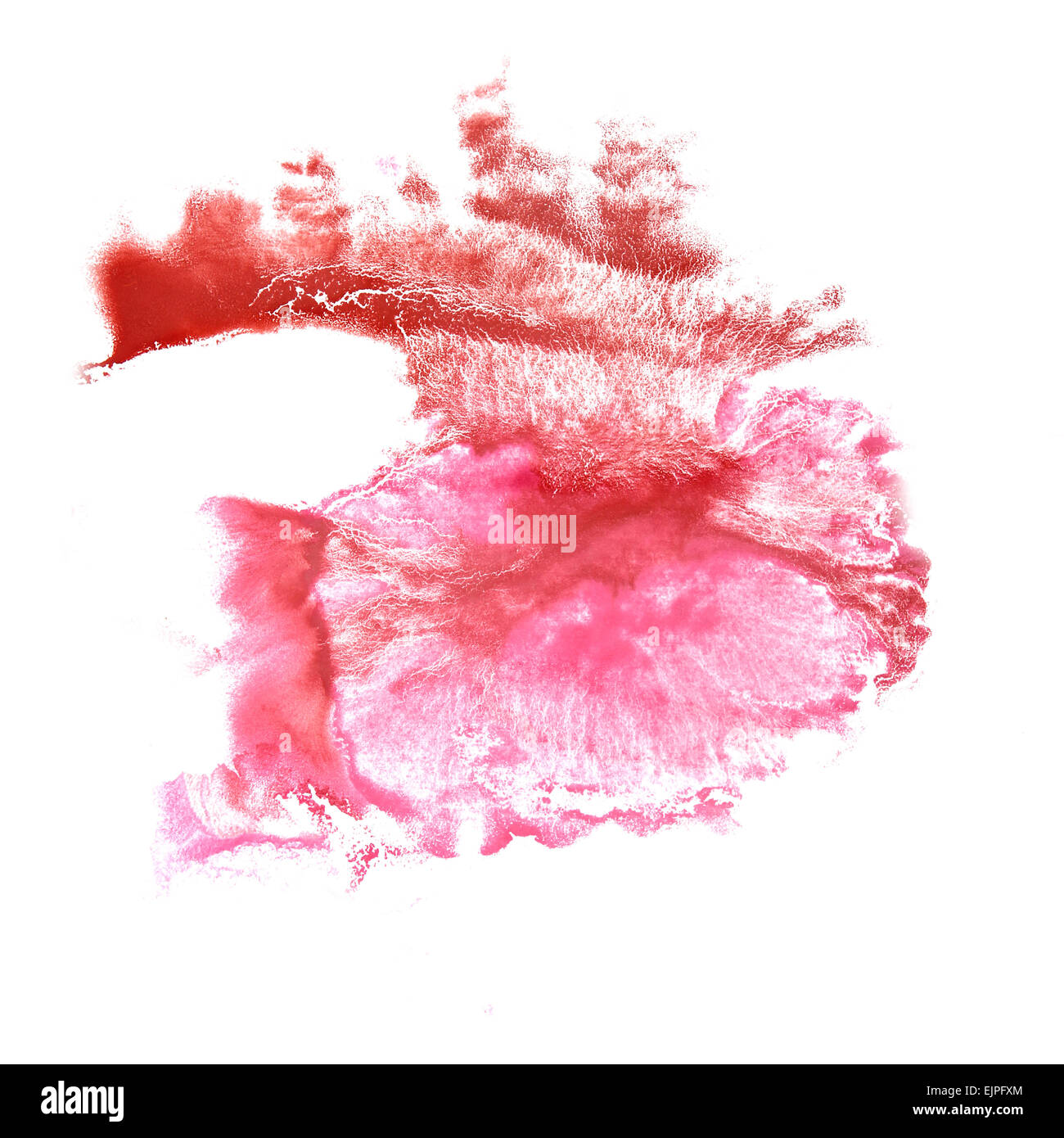 stain with red,pink watercolour paint stroke watercolor isolated Stock ...