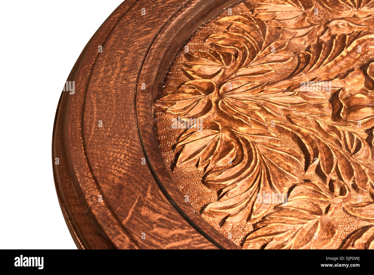 carved table of handwork Stock Photo - Alamy