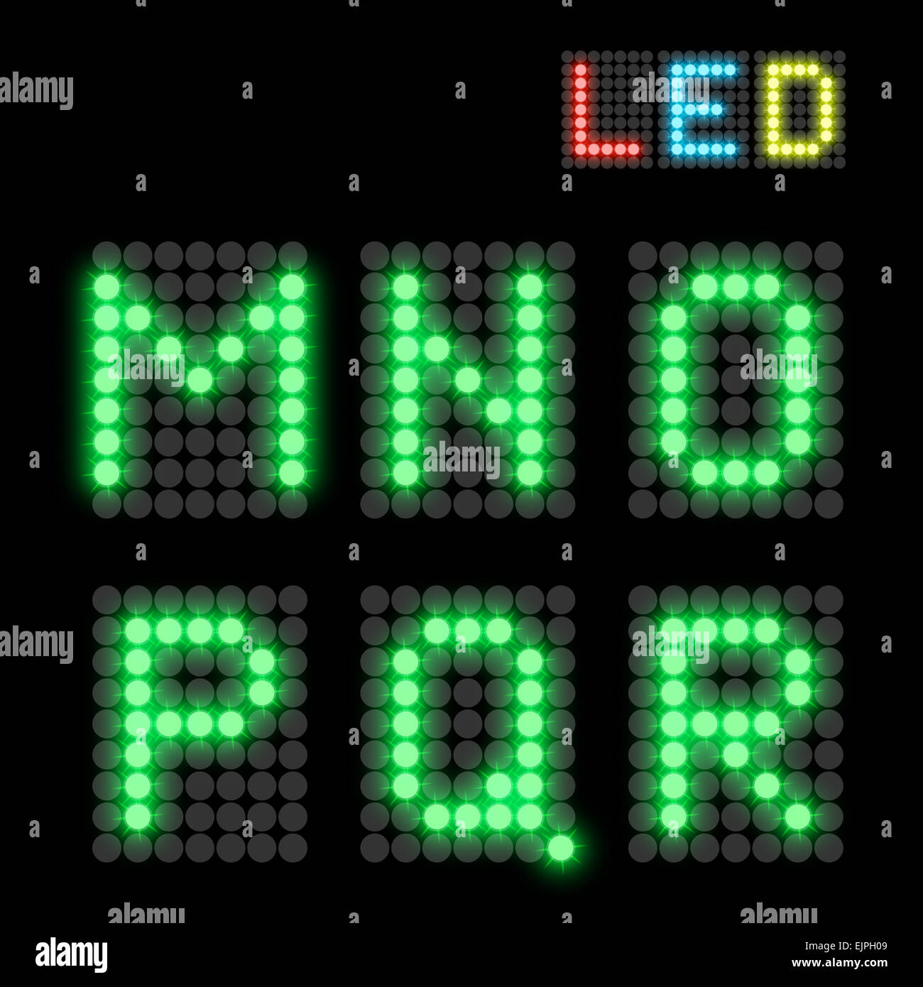 Alphabet led hi-res stock photography and images - Alamy