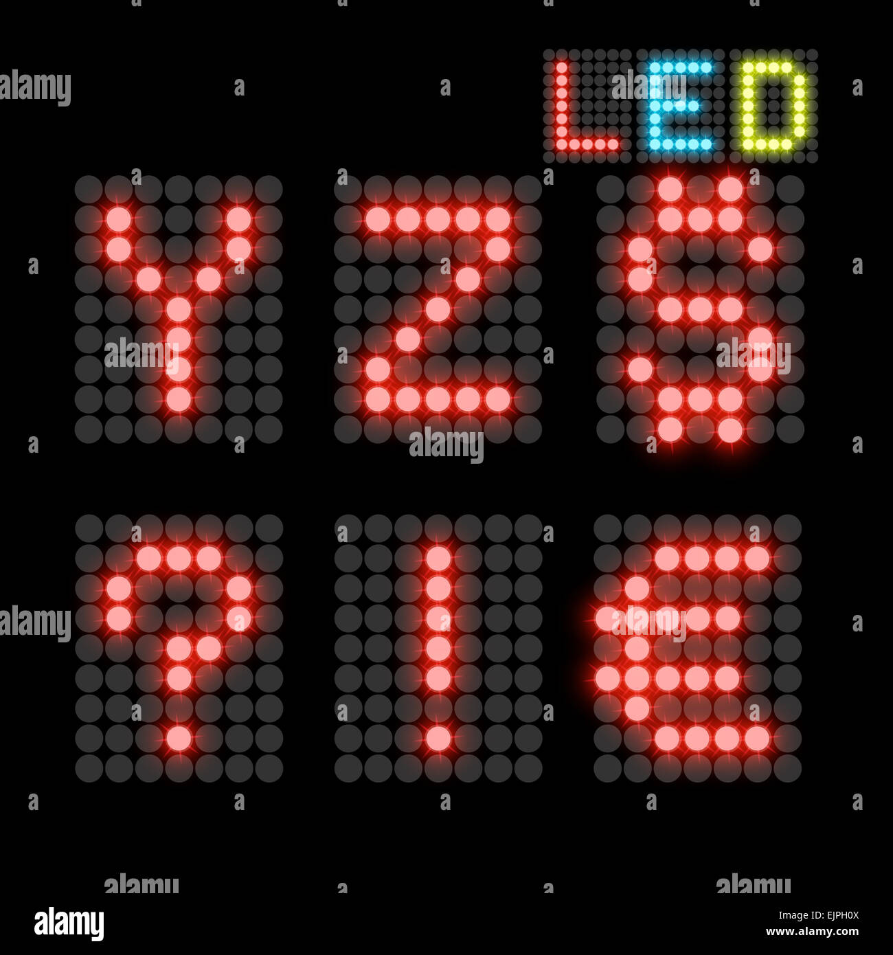 Alphabet led hi-res stock photography and images - Alamy