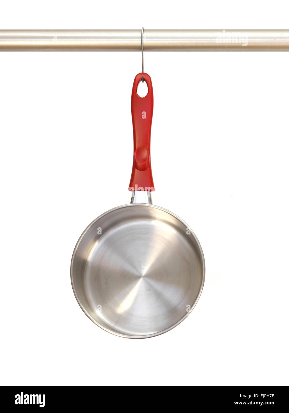 A close up shot of hanging pots and pans Stock Photo - Alamy