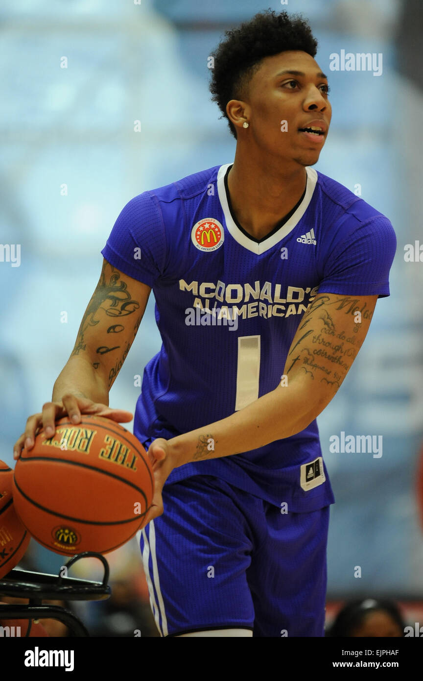 Chicago, IL, USA. 30th Mar, 2015. McDonald's East All American Jaylen ...