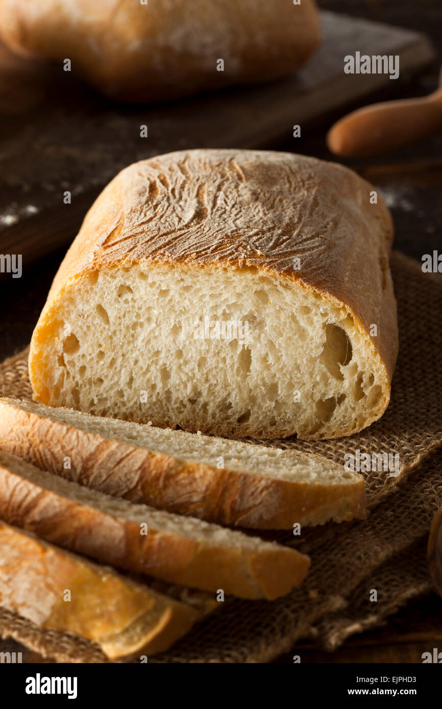 Crusty Homemade Ciabatta Bread Ready to Eat Stock Photo - Alamy
