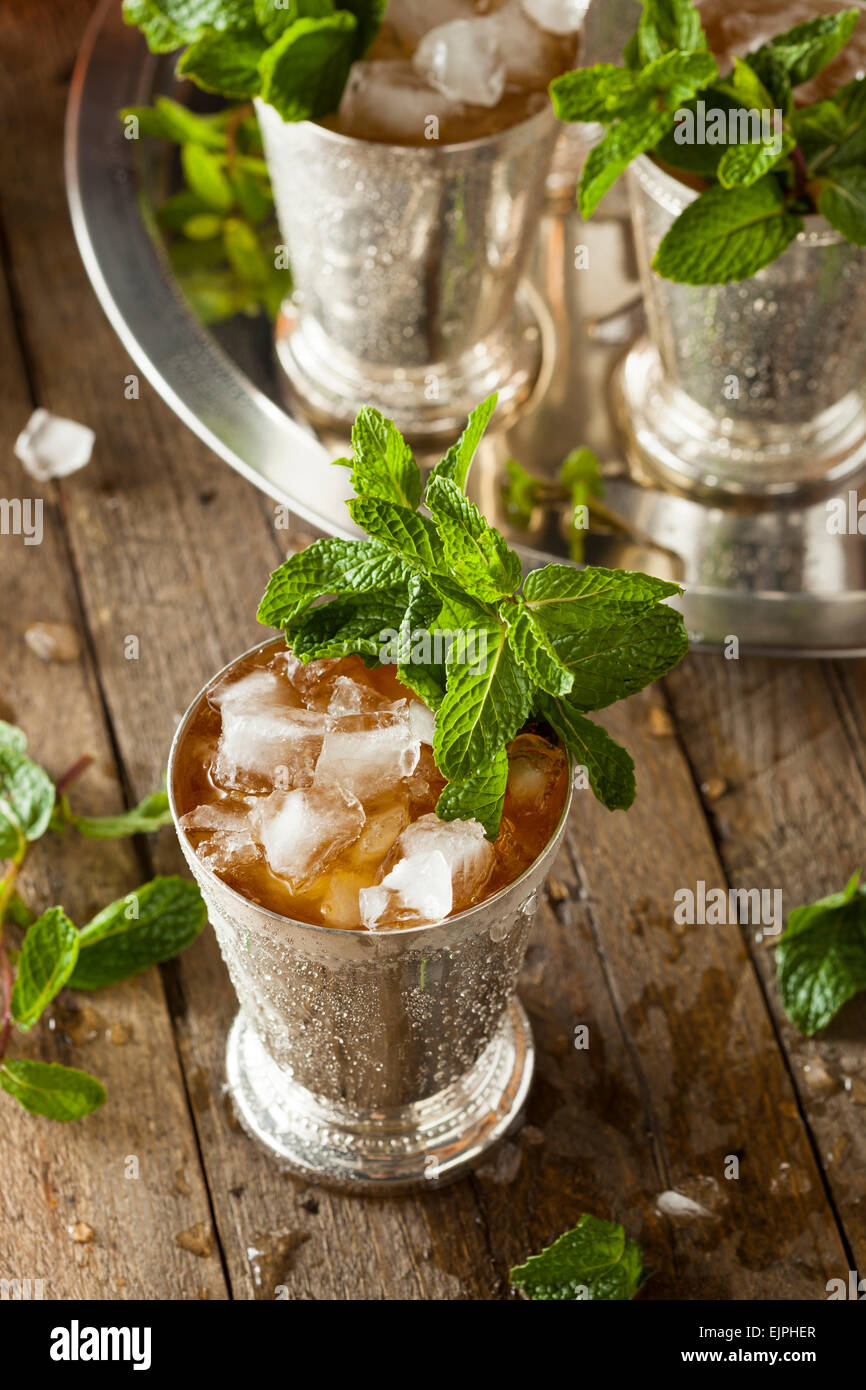 Refreshing Cold Mint Julep for the Derby Stock Photo - Alamy