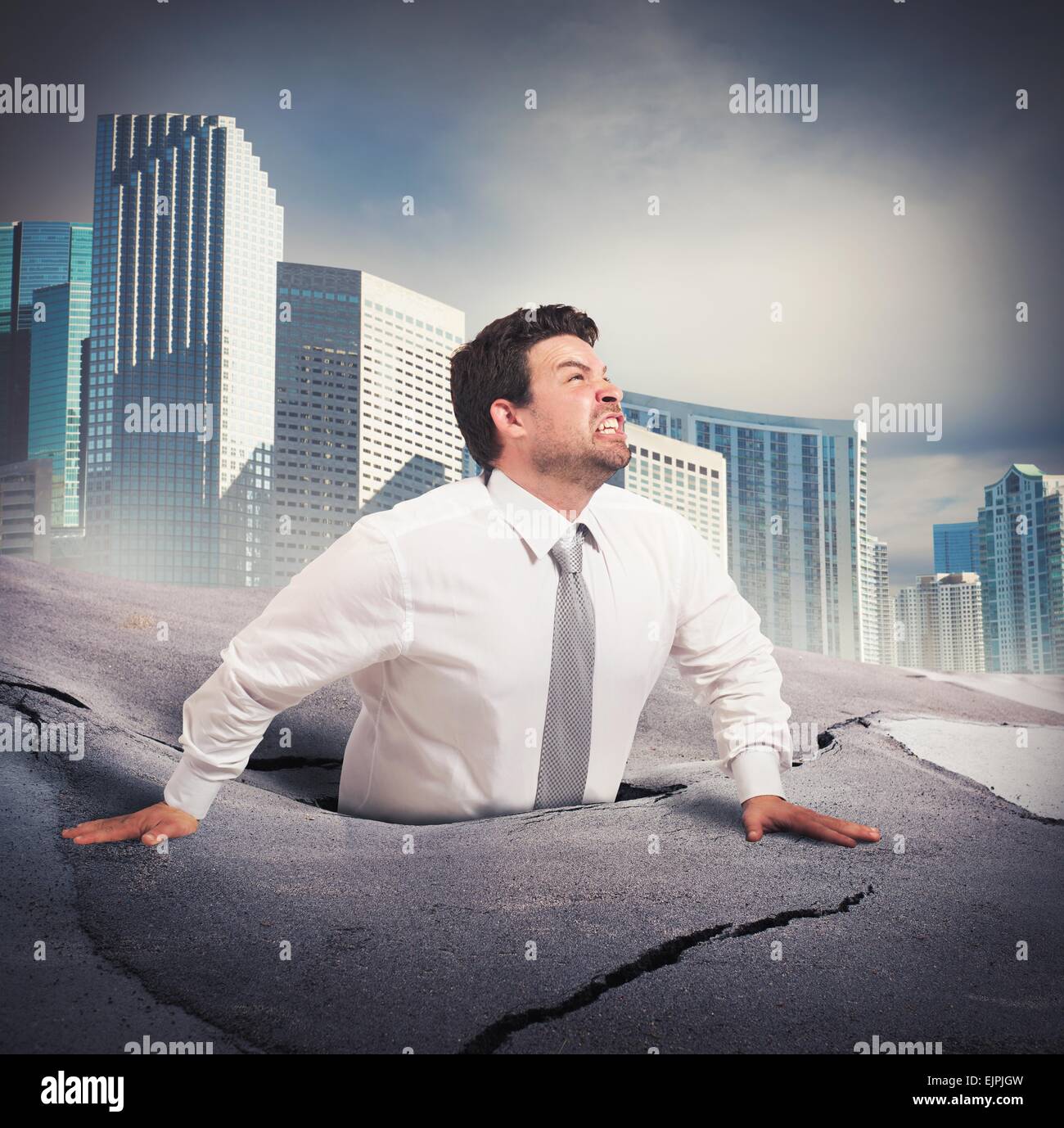 Fat businessman hi-res stock photography and images - Alamy