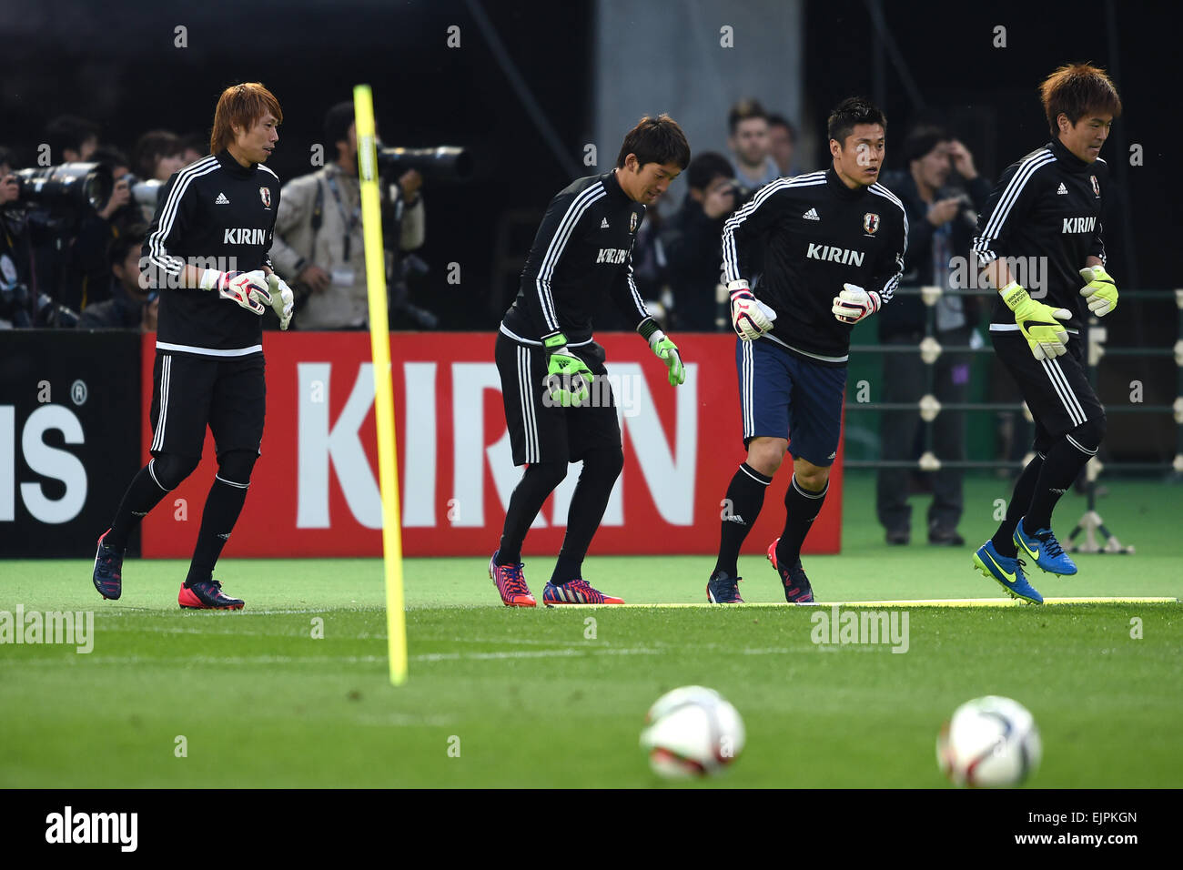 Tokyo, Japan. 30th Mar, 2015. Japan team group (JPN) Football/Soccer ...