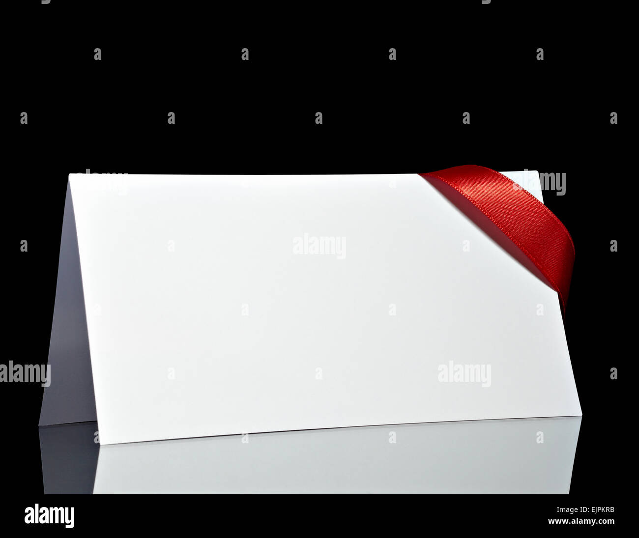 invitation note bow ribbon Stock Photo - Alamy